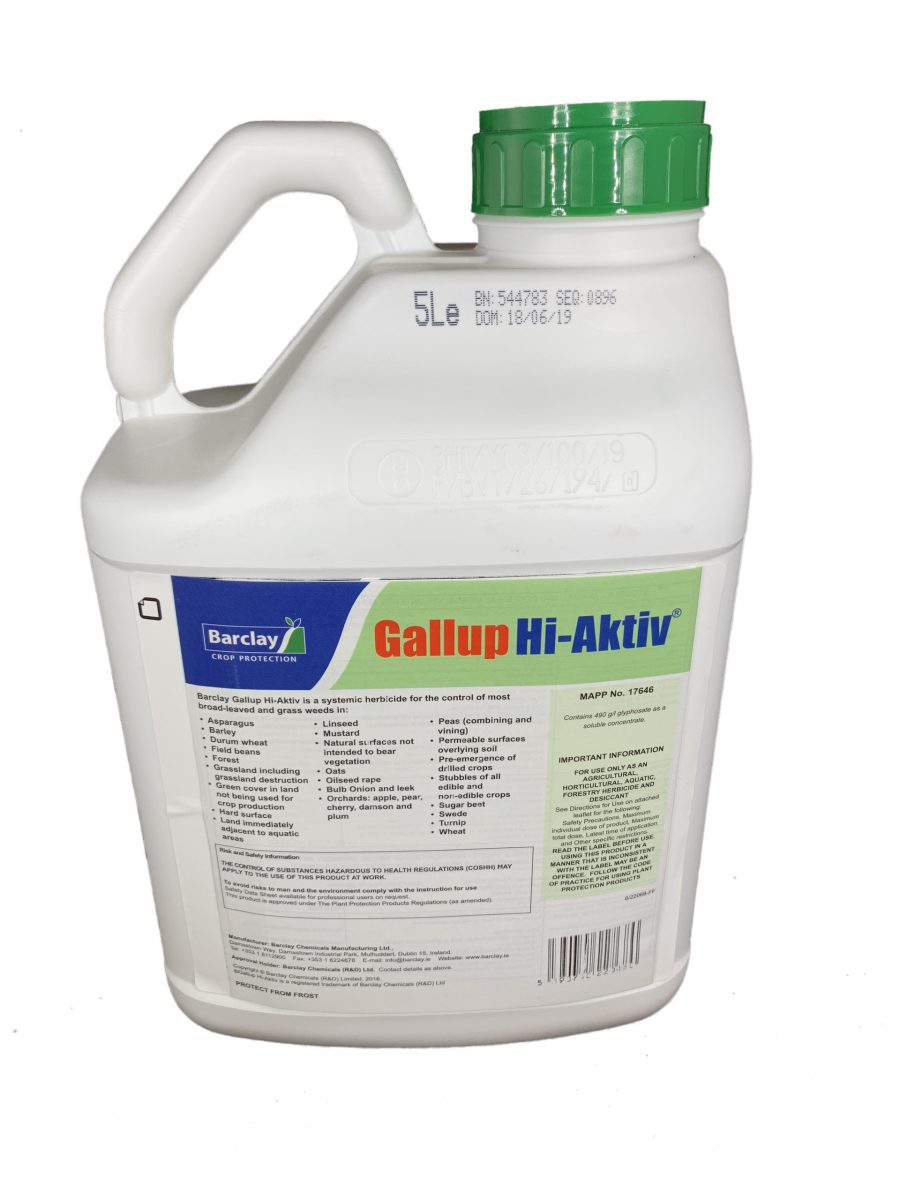 Gallup Hi Aktiv 490g Glyphosate 5Ltr